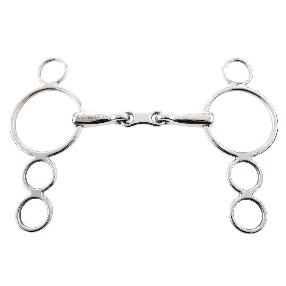 Mors d'équitation double brisure 3 anneaux Korsteel