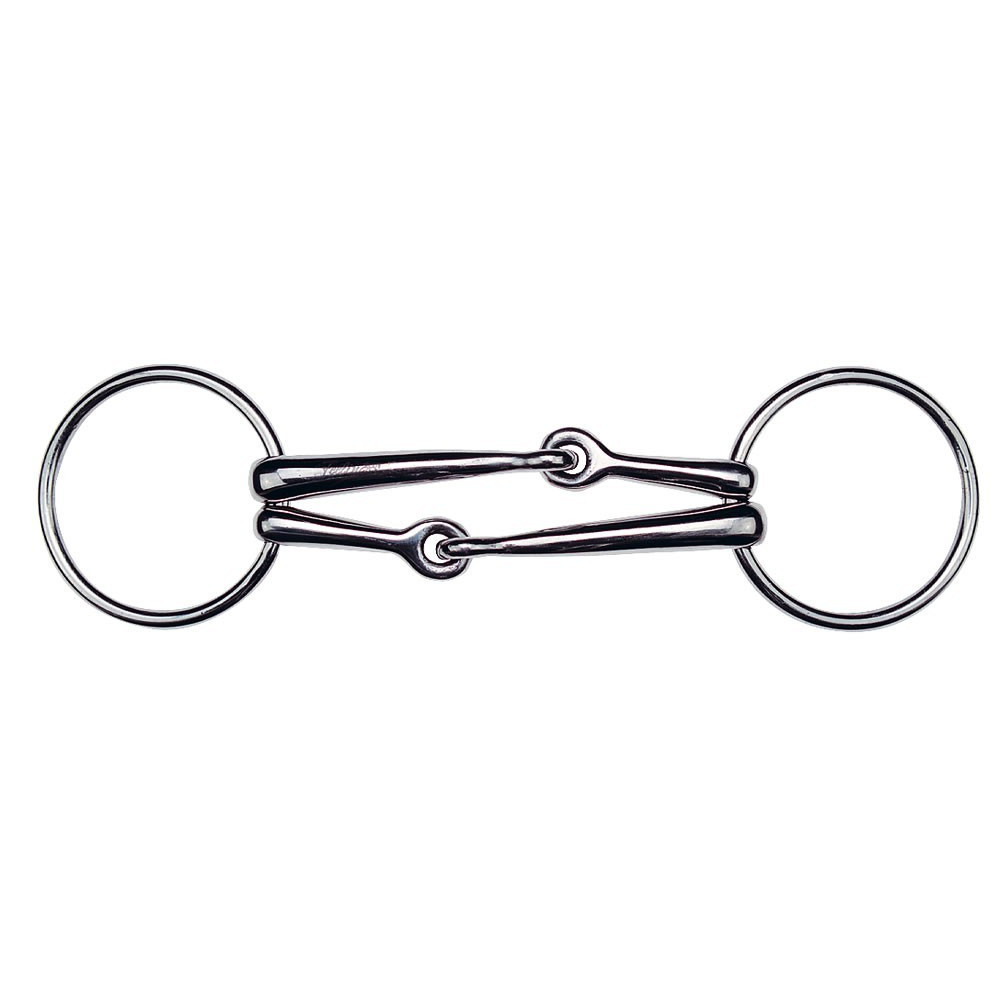Mors 2 anneaux Feeling double embouchure pour cheval