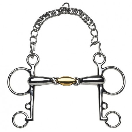 Feeling Anatomic Pelham bit with short cheeks - cyprium