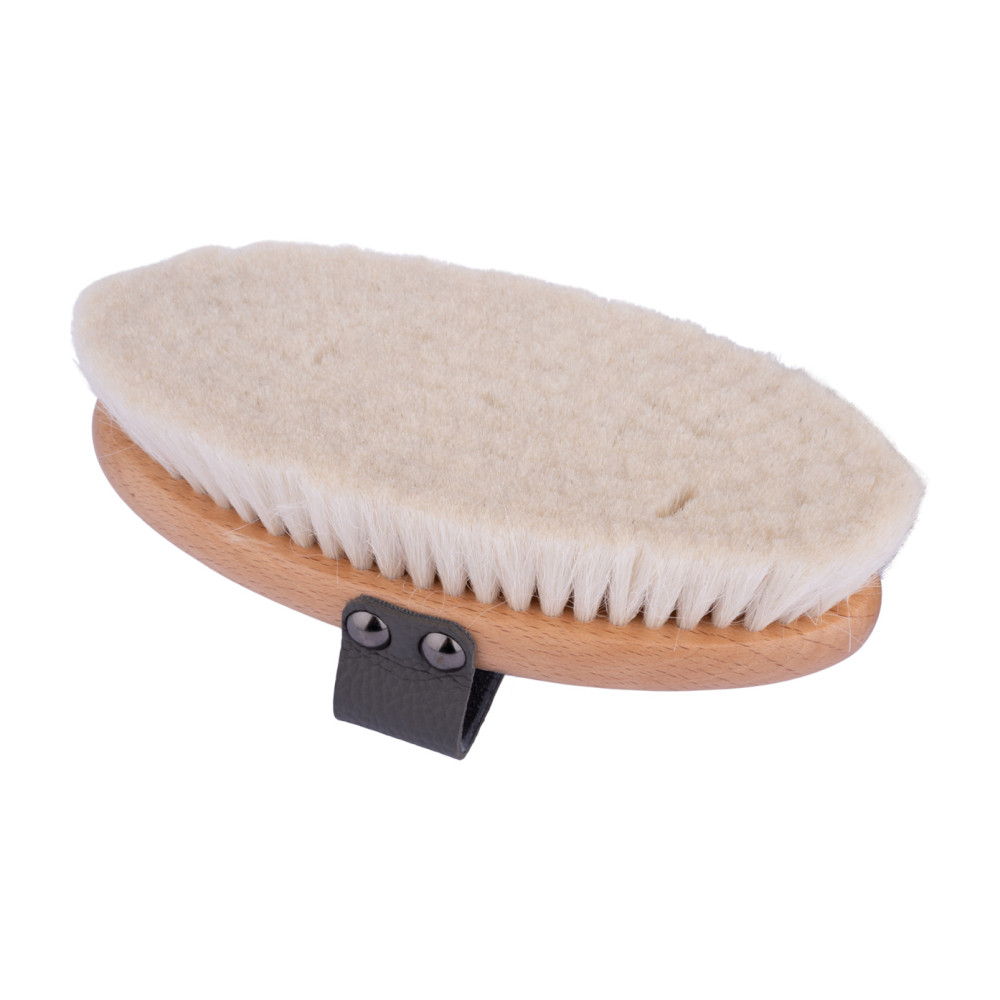 Brosse douce équitation poils de chèvre