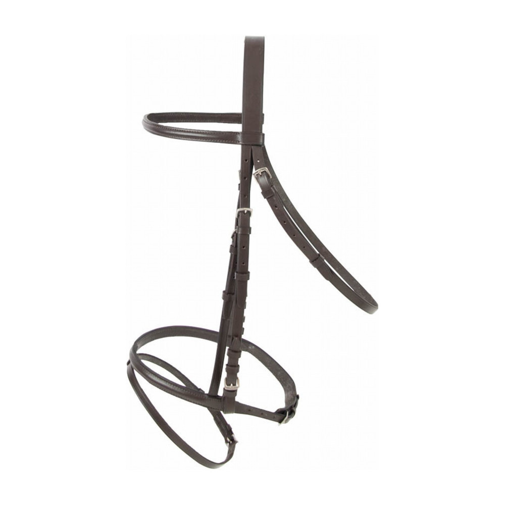 Bridon cuir Bellini T de T pour Cheval, Poney ou Shetland