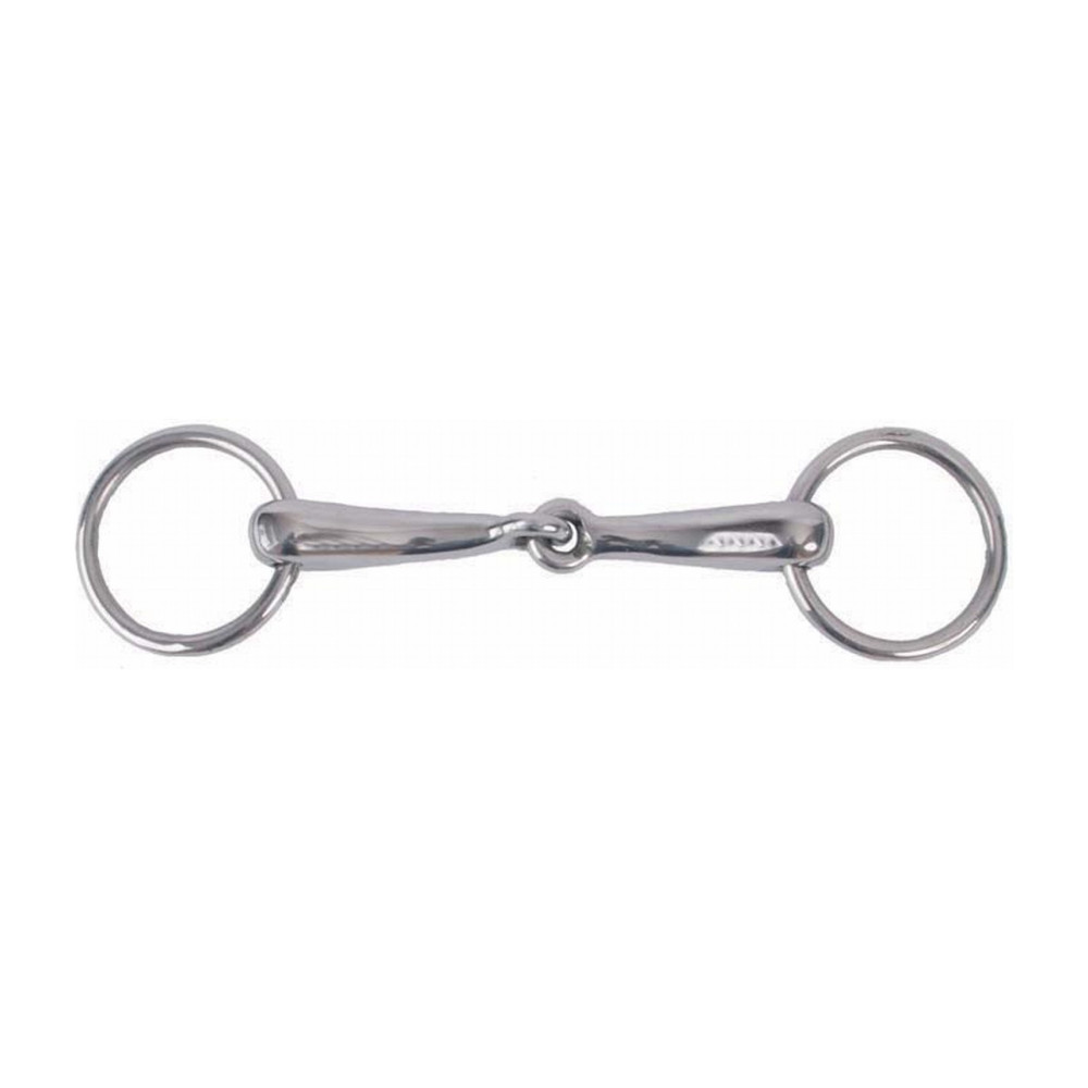 Mors 2 anneaux creux petits T de T pour cheval