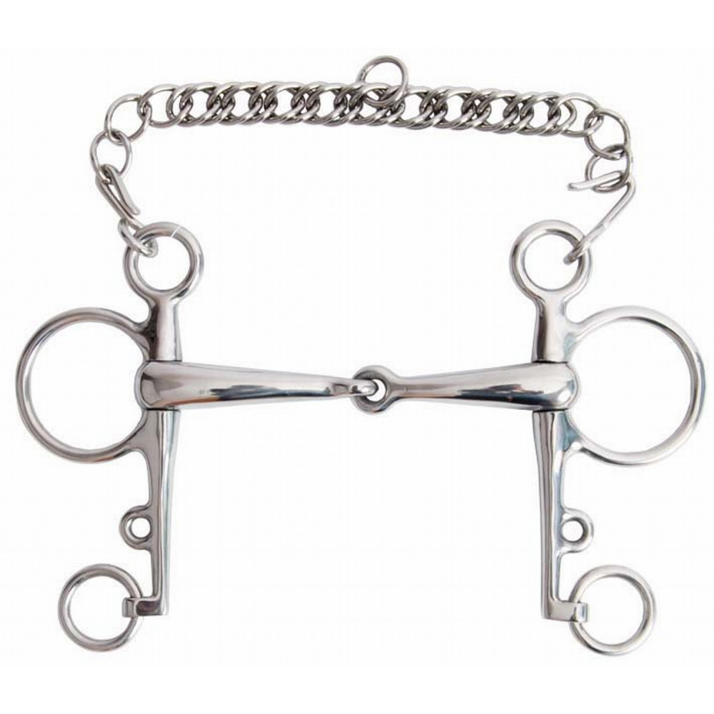 Mors Pelham plein grandes branches T de T pour cheval