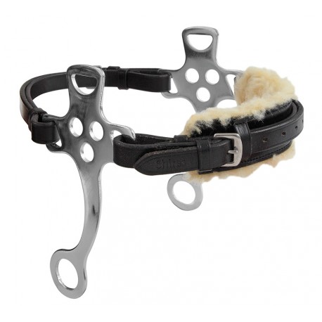 Muserolle Acavallo en cuir pour Hackamore