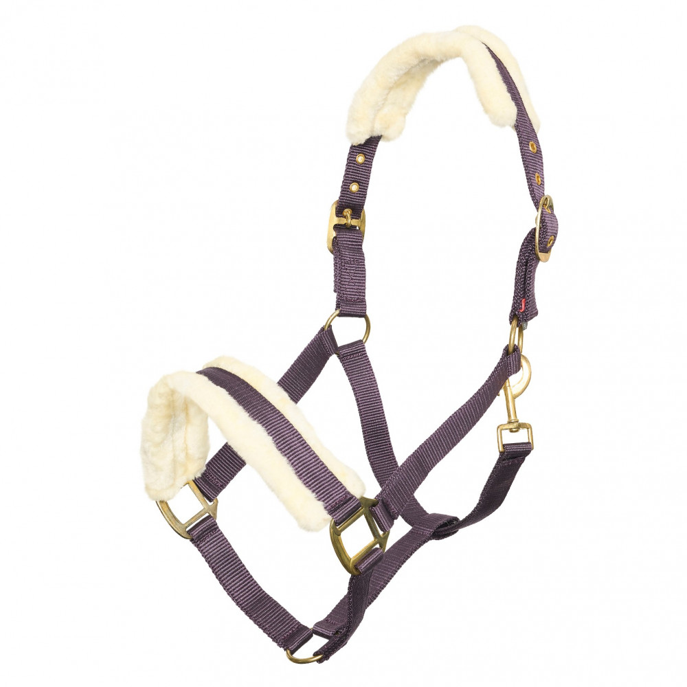 Licol Imperial Riding Classic Fur - Licol en nylon avec fausse fourrure ...